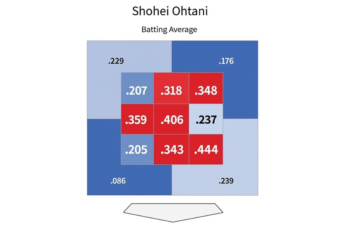 【MLB】大谷翔平のコース別打率、内角高めが驚異の「.348」 今季もっとも本塁打を記録したエリアは……（SPREAD）｜dメニューニュース（NTTドコモ）